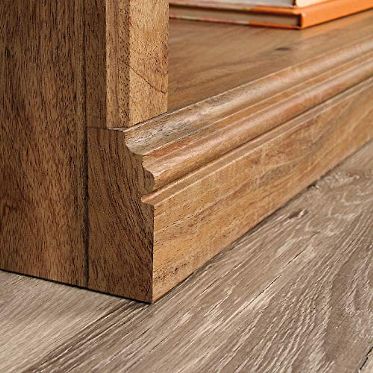 Sauder Miscellaneous Bookcase, L: 35.28" x W: 13.23" x H: 43.78", Sindoori Mango finish