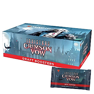 Magic: The Gathering Innistrad: Crimson Vow Draft Booster Box | 36 Packs + Dracula Box Topper (541 Magic Cards)
