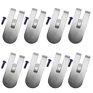 8PCS N435687 Belt Hook Clip with Glue dispensing anti loosening screw for DeWalt DCF620 DCF620B DCF622 Drywall Screwgun