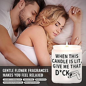Aujzoo Funny Gifts for Boyfriend,Husband Gifts,Boyfriend Birthday Gifts,Naughty Gifts for Him,Bachelorette Gifts,Bride Gifts,Romantic Gifts for Wife,Anniversary,Valentine's day Candle Gifts for Couple