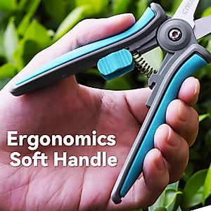 2Pcs Garden Shears Pruner Secateurs & Pruning Scissors Flower Sharp Gardening hand tools Florist Bonsai Cutters Plant Floral Snips