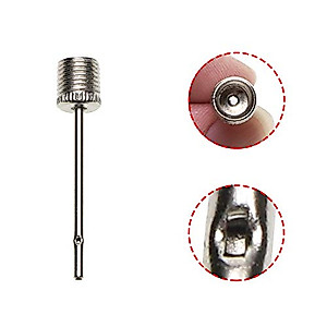 Mini Skater Stainless Steel Ball Pump Pins Inflation Needles with Tin Box Replacement for Basketball Football Rugby Soccer Volleyball Bike Electric or Hand Pump, 12Pcs