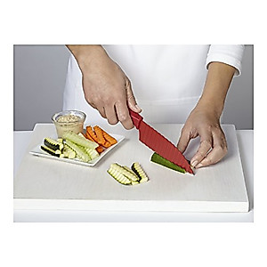 Kuhn Rikon Colori+ Krinkle Cut Garnish Knife, Blue, 1