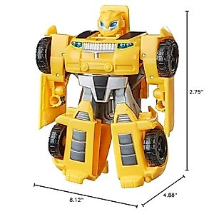 Transformers Playskool Heroes Rescue Bots Academy Classic Team Bumblebee, Converting Toy Robot Action Figure, Christmas Stocking Stuffers for Kids, Ages 3+