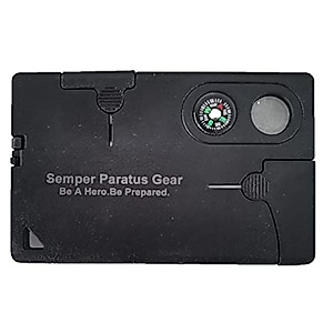 Semper Paratus Gear Gifts for men MultiTools - 10 in 1 Credit Card Pocket Multi Tool for everyday use - Home, Work or Outdoors - Gifts for Men - Holiday Christmas Stocking Stuffers (1 Pack)