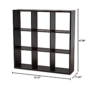 Baxton Studio Multipurpose Shelving and Cabinets, One Size, Dark Brown
