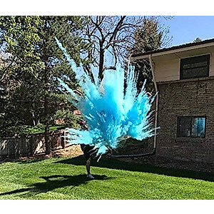 Simply Health Gender Reveal Football Closes Firmly and Non Transparent with Both Pink and Blue Powder. Hugh Colorful Powder Puff for The Best Gender Reveal Party Surprise