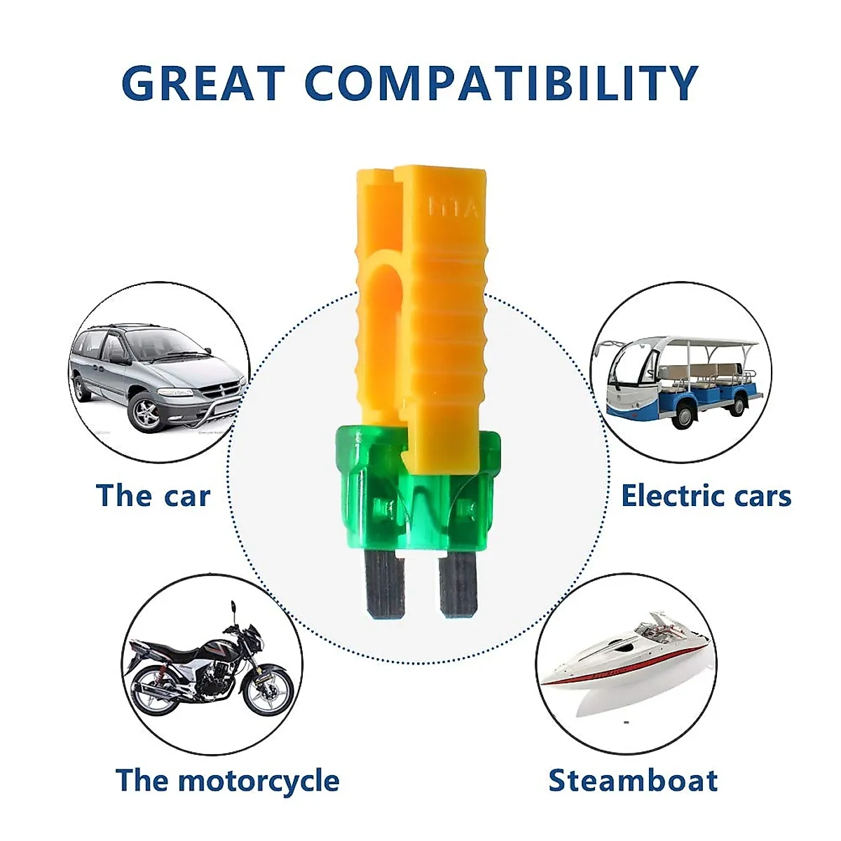 AYAOQIANG 528 pcs Assorted Standard Auto Car Truck Blade Fuses Assortment - 2A 3A 5A 7.5A 10A 15A 20A 25A 30A 35A 40A-ATC/APR/ATO+ATM Boat Automotive Replacement Fuses Kit
