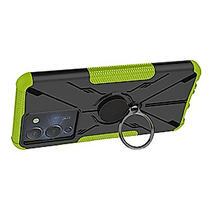 Elubugod Case for Infinix Note 12 G96 Cell Phone Case,Case for Infinix Note 12 G96 X670 Case 360 Degree Rotating Bracket Phone Cover Green