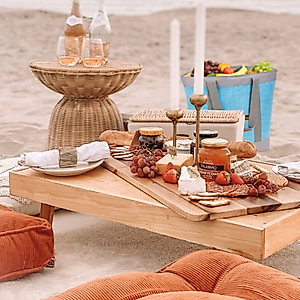 ifavo Premium Insulated Cooler Bag with HD Thermal Foam, Reusable Large Grocery Cooler Bag for Shopping Trip, Frozen and Hot Grocery Delivery,Outdoor Picnics,Beach Travel (Blue)