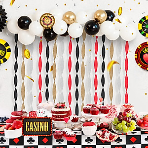 HDO Purple Party Streamers, 8 Rolls 656 FT Crepe Paper Kit, White Purple Gradient Streamer Decoration for Birthday Anniversary Baby Shower Wedding Lavender Decorations, 1.8 Inch x 82 Ft/Roll