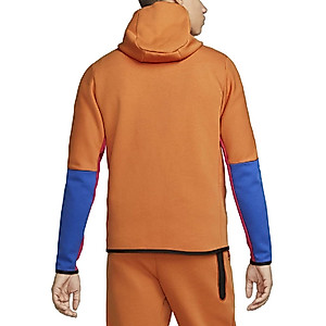 Nike Sportswear Tech Fleece Full-zip Hoodie Mens Size X-Small Hot Curry/Pink/Blue/Black