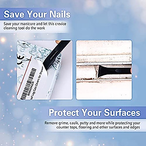 Scraper Plastic Scraper Tool Multipurpose Label Scraper, Non-Scratch Cleaning Tool for Tight Spaces, Crevices, Perfect for Remove Paint, Food Dirt, Label and More, 3pcs