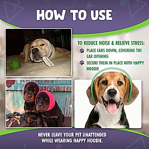 The Original Happy Hoodie for Dogs & Cats - Since 2008-2 Pack (1 Small, 1 Large) - The Grooming and Force Drying Miracle Tool for Anxiety Relief & Calming Dogs