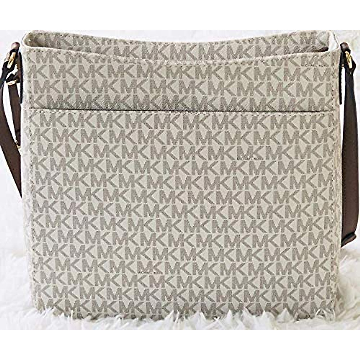 Michael Kors Jet Set Travel Large Messenger Bag (Vanilla 2019)