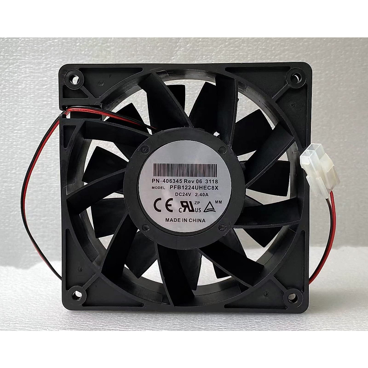 for PFB1224UHEC8X PN-406345 Rev06 3118 Fan 24V 2.40A 12CM Cooling Fan