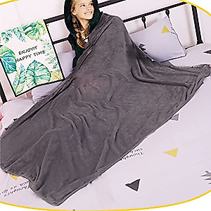 KINOMOTO Anime Hooded Cloak Flannel Cape Hoodies for Sleep Nap Blanket Grey