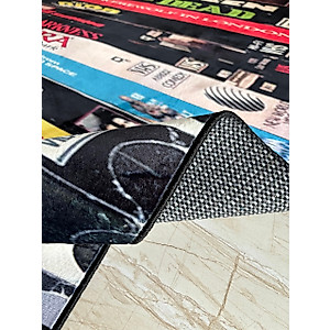Generic Nostalgic Retro Style Rug, Runner Rug, VHS Case Themed, Horror Rug, Home Theater TV Room,Long Rug,Entry Rug,Hallway Runner Rug D1242.1 80x200Cm//31x78 inch
