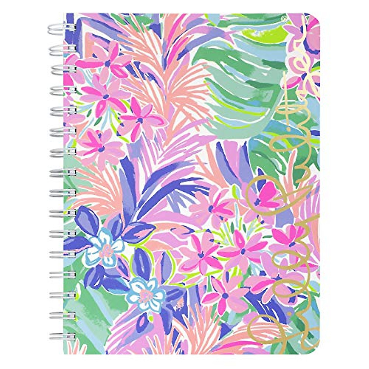 Lilly Pulitzer Hardcover Mini Spiral Notebook, 8.25" x 6.5" Small Journal with 160 College Ruled Pages, It Was All A Dream