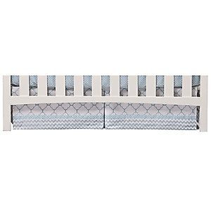 Trend Lab Blue Sky 3 Piece Crib Bedding Set, Can Be Used As A Blanket Or A Playmat for Tummy Time, Includes Quilt, Fitted Crib Sheet and Skirt