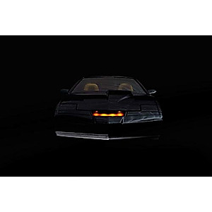 Jada Toys Hollywood Rides Knight Rider K.A.R.1982 Pontiac Firebird 1: 24 Diecast Vehicle with Light Up Feature, Glossy Black / Silver