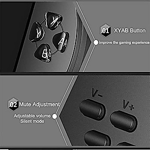 Handheld Game Console, Built-in 1200 Games 4.3’’ HD Screen Retro Gaming System, Support TV Output, Portable Rechargeable Game Console with Dual Joystick, Best Gift for Kids and Adult