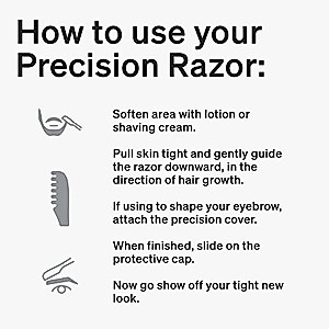 Schick Precision Razor â€” Precision Razor for Men, Edging Razors, Disposable Razors Men, 3 Count (Pack of 1)
