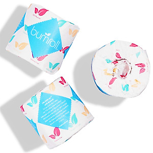 Bumroll Made in USA, 24 Premium Earth Friendly Recycled Toilet Paper Rolls - Soft, Absorbent & Eco-Friendly Bathrooms Tissue Rolls for Home & Office - Septic Safe & RV-Friendly - Bulk Toilet Paper