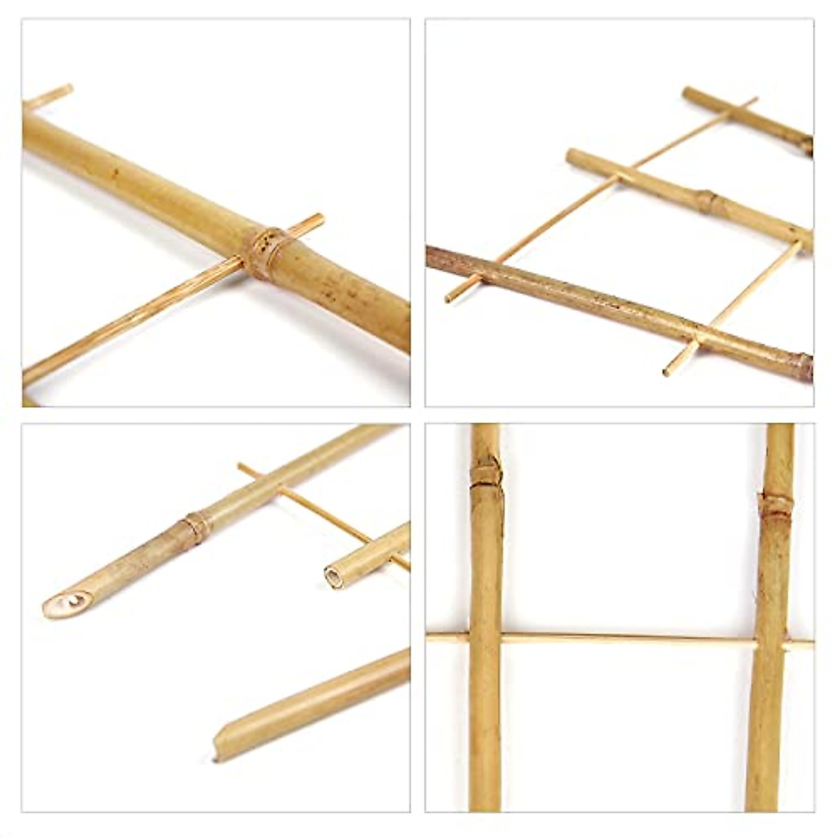 Cambaverd 3 Pack Min Bamboo Trellis 16 in Fan -Shaped Plant Support Trellis with Twist Ties for Indoor Mini Climbing Plants Hoya Potted Plants House Plants Vine Ivy