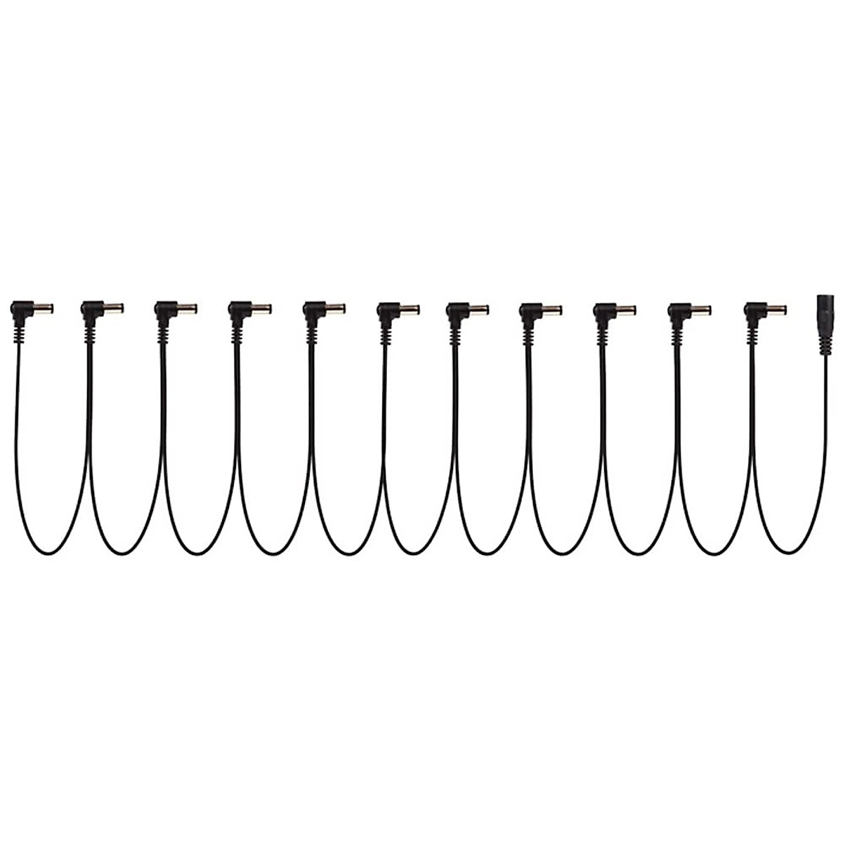 Godlyke Power-All C-11/R Electric Guitar Cable-11 Right-Angle Daisy Chain