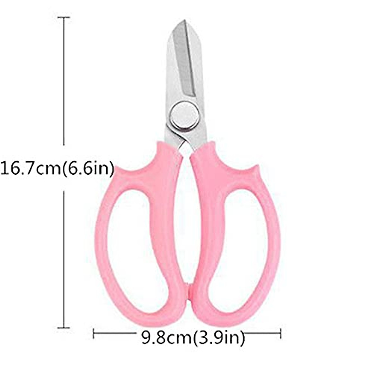 Leetop Gardening Flower Scissors Bonsai Pruning Shears for Home Garden Flower Shop Floral Branch Trimming Pink Scissor