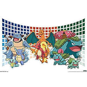 Trends International Pokémon - Trio Evolutions Wall Poster, 22.375" x 34", Unframed Version