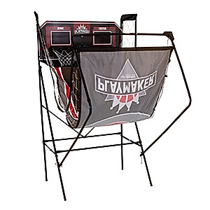 TRIUMPH SPORTS USA Play Maker Double Shootout Basketball Game Includes 4 Game-Ready Basketballs and Air Pump and Needle, Black