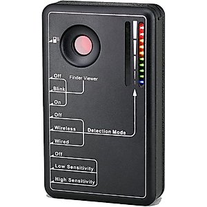 KJB RD-30 LawMate Pocket RF Detector, 3 Modes of Detections, Quickly Finds Hidden Cameras Using The Hidden Camrea Lens Finder, Can Detected Wired Cameras, Low and High Sensitivity