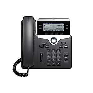Cisco CP-7841-K9= 7800 Series Voip Phone (Power Supply Not Included), black