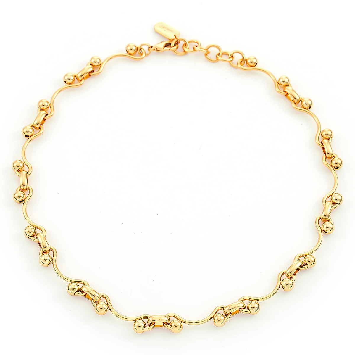 C.Paravano Necklaces for Women Simple gold necklace 18K Gold Plated Chain Necklace Necklace for friend Gold 18K Gold Plated Chain Necklace Necklace for Wedding