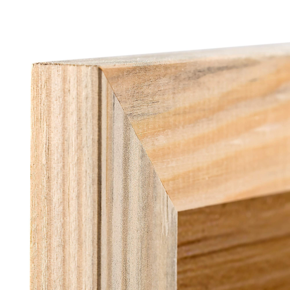 Rustic Wooden Poster Picture Frame 16x20 - Natural Solid Eco Distressed Wood for Wall Mounting Barnwood Photo Frame