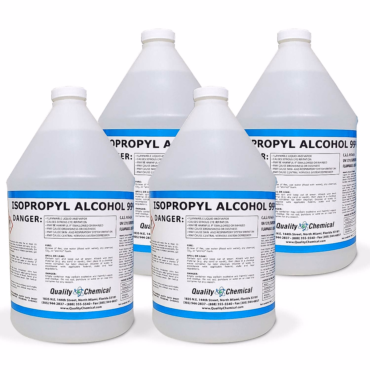 Isopropyl Alcohol Grade 99% Anhydrous (IPA)-4 Gallon case