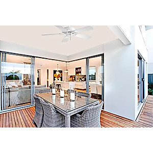 Minka-Aire F572-WH Sundance 42 Inch Outdoor Pull Chain Ceiling Fan in White Finish