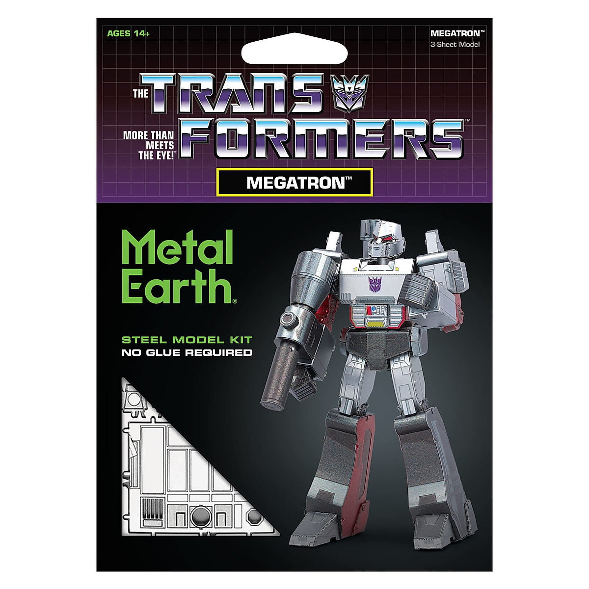 Metal Earth Transformers Megatron Color 3D Metal Model Kit Fascinations