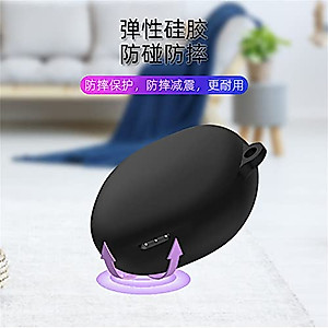 2 Pack DAYJOY Soft Rubber Silicone Protective Case Cover Compatible with Anker Soundcore Life P3 Earphone, Protective Skin Sleeve with Key Chain for Soundcore Life P3 (Sky Blue+Green)