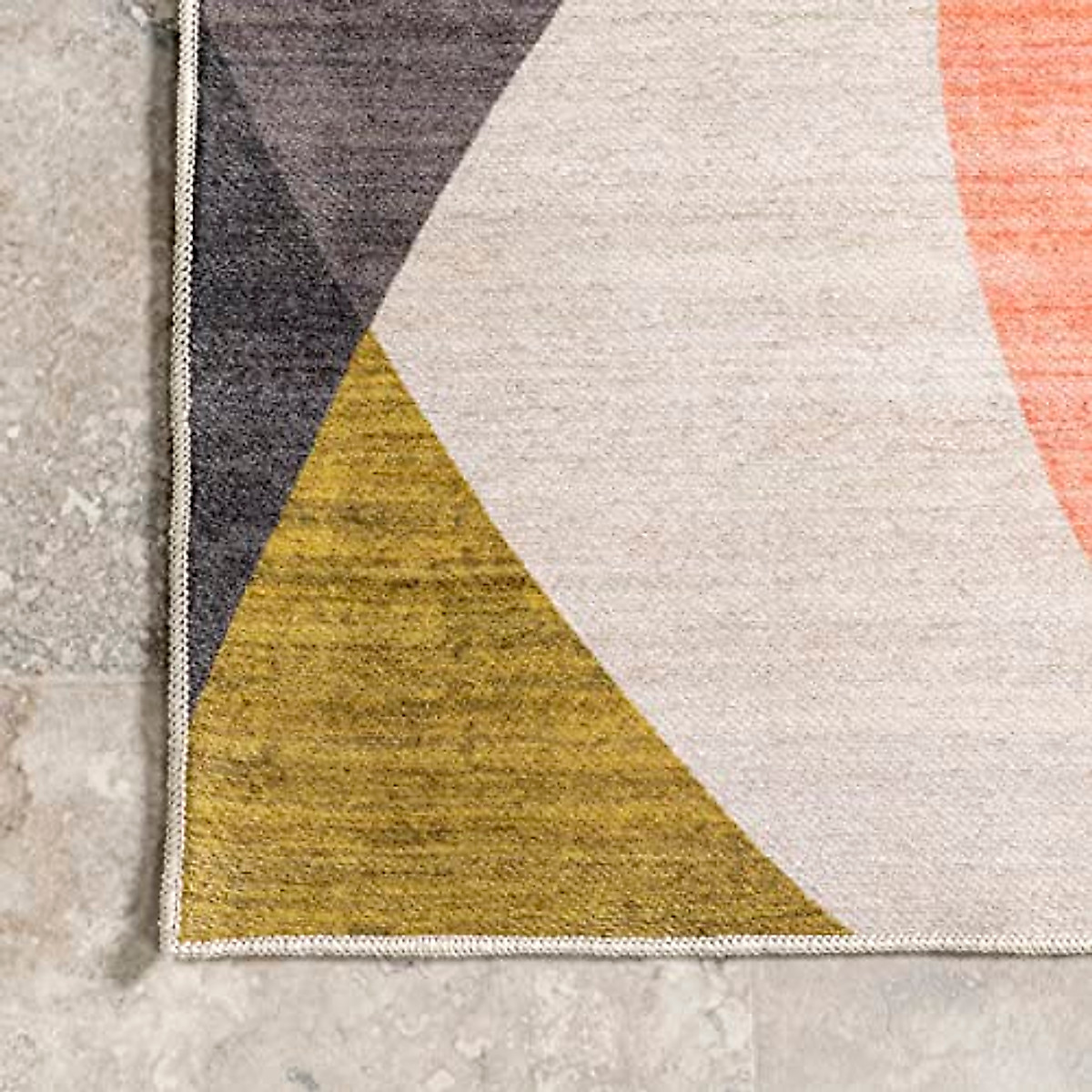 nuLOOM Lizzy Modern Machine Washable Indoor/Outdoor Area Rug, 8' x 10', Multicolor