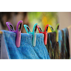 Beach Towel Clips for Pool Chairs, Beach Chairs and Cruise Ship are Vacation Essentials - 3” No Rust Stainless Steel, Premium Durability and Unmatched Quality Keeps Towel From Blowing Away (Turquoise)