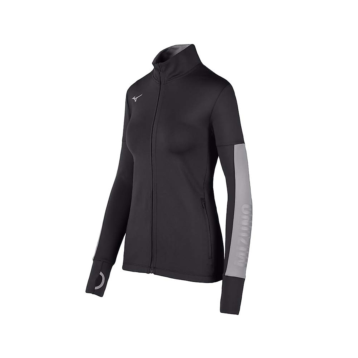 Mizuno Women's Alpha Quest Jacket, Black-Shade, X-Small