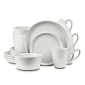 Stone Lain Albie 16-Piece Dinnerware Set Stoneware, White