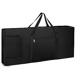 Tosnail 61-Note Keyboard Gig Bag, Soft Piano Case Padded with 6mm Cotton Piano Case with Handles - 39'' x 16" x 6''