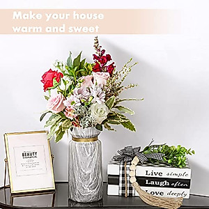 3 Pieces Fashion Decorative Book Farmhouse Real Hardcover Decorative Stacked Wood Fake Books Modern Decorative Book Stack Display Book for Coffee/Tables/Shelves Home Decor (Farmhouse Decor Style)