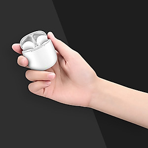 yobola Wireless Earbuds, Bluetooh Earbuds, Deep Bass Light Weight Mini Wireless Headphones for Running/Fitness, 25Hrs Playtime, Built-in Microphone, Touch Control, IPX5 Waterproof