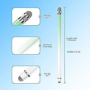 Stylus Pens for Touch Screens(3 Pcs), High Precision Fiber Tips Stylus Pen for iPad Compatible with iPad/iPhone/Android/Tablet and All Universal Touch Screen Devices
