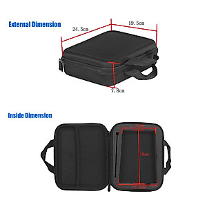 Mowind 17 Key Kalimba Case Thumb Piano Bag Shockproof Waterproof with Gloves Finger Stall Cleaning Cloth Black